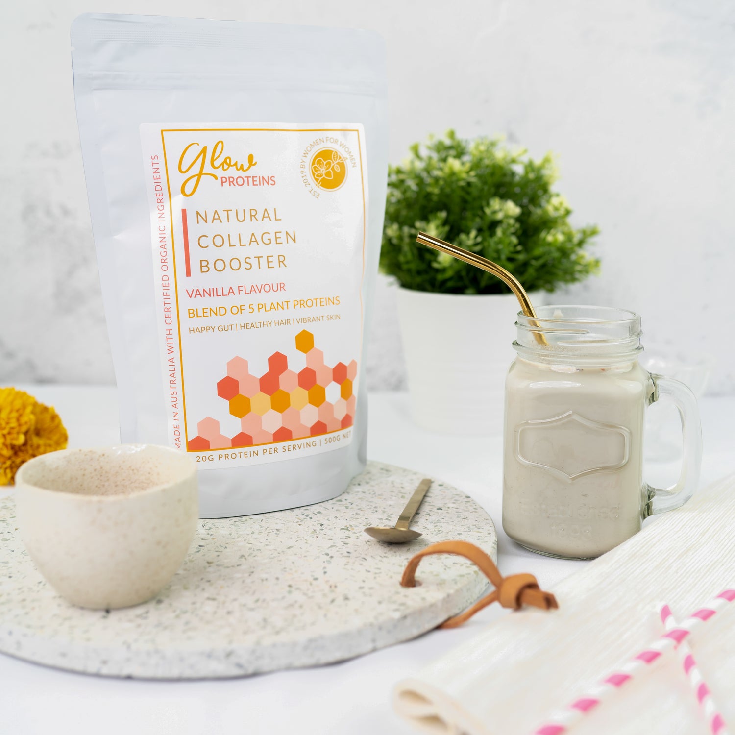 Glow Proteins - More Than Your Standard Vegan Protein Powder|Collagen ...